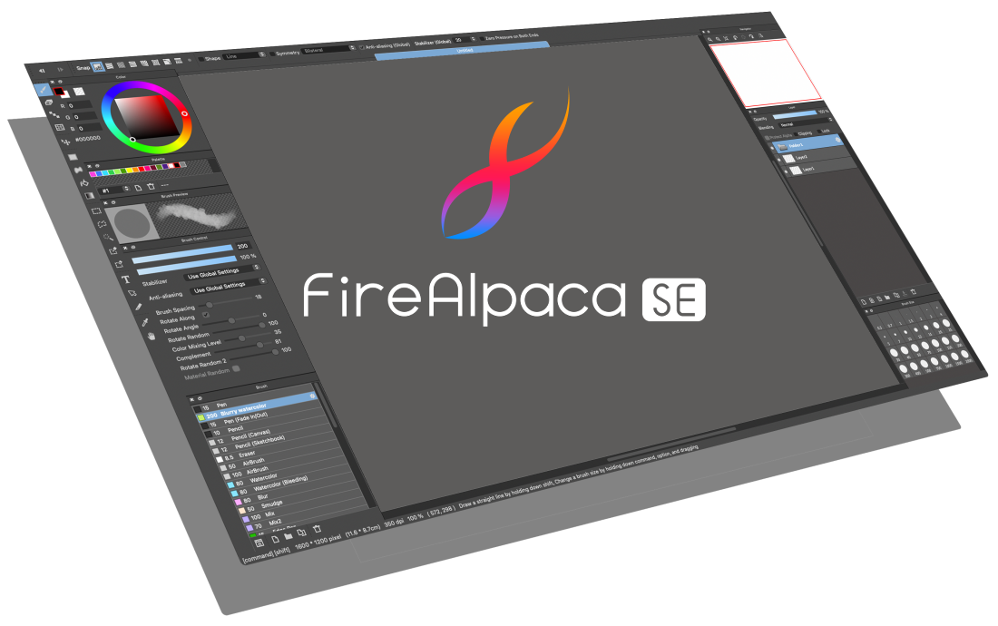 FireAlpaca SE/与你的「绘画之愿」同行。
